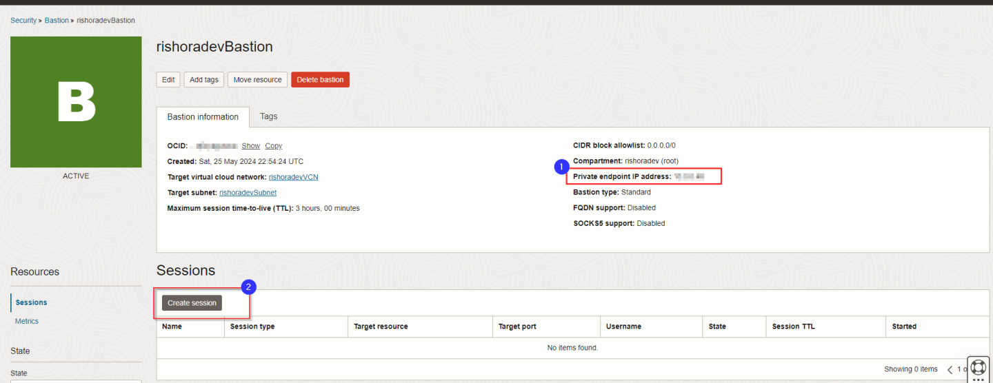 Configuring Oracle Cloud Infrastructure (OCI) Bastion Service ...