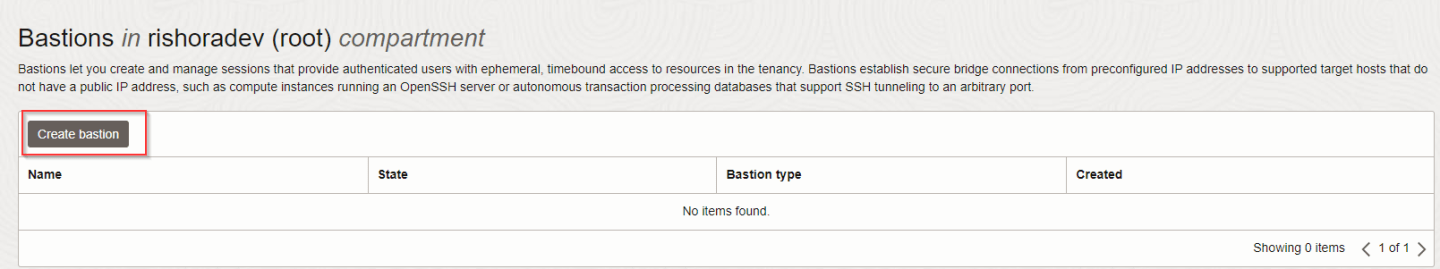 Configuring Oracle Cloud Infrastructure (OCI) Bastion Service ...